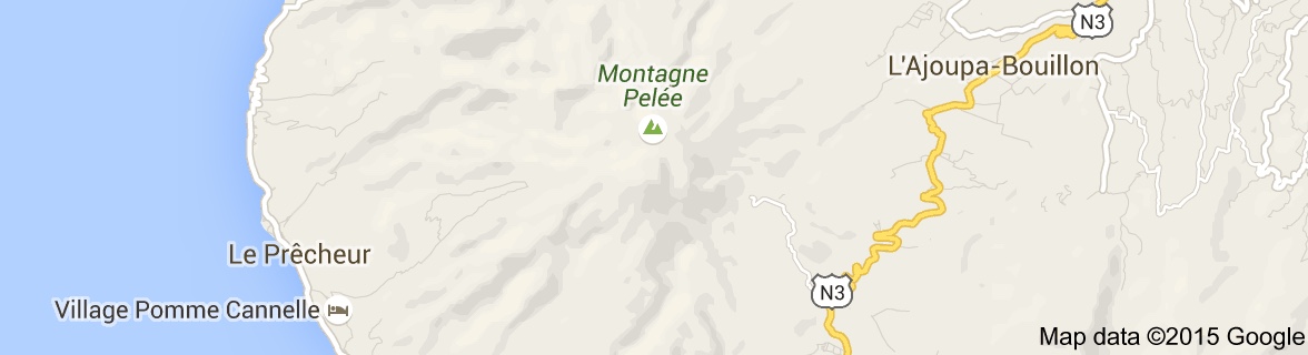 Mt Pelee On World Map - United States Map