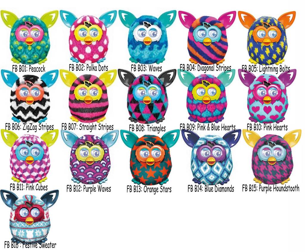 Furby Boom Egg Codes
